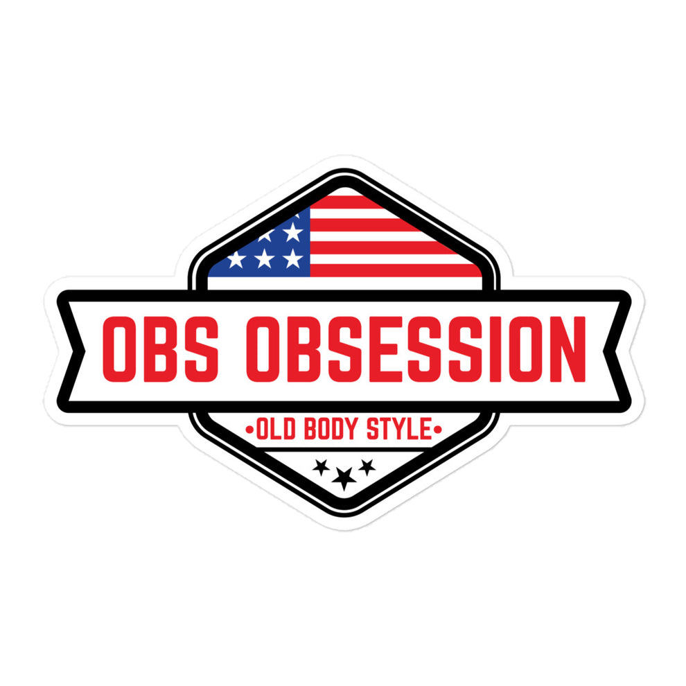 OBS Obsession Sticker 5.5" Wide – Fascia Apparel LLC