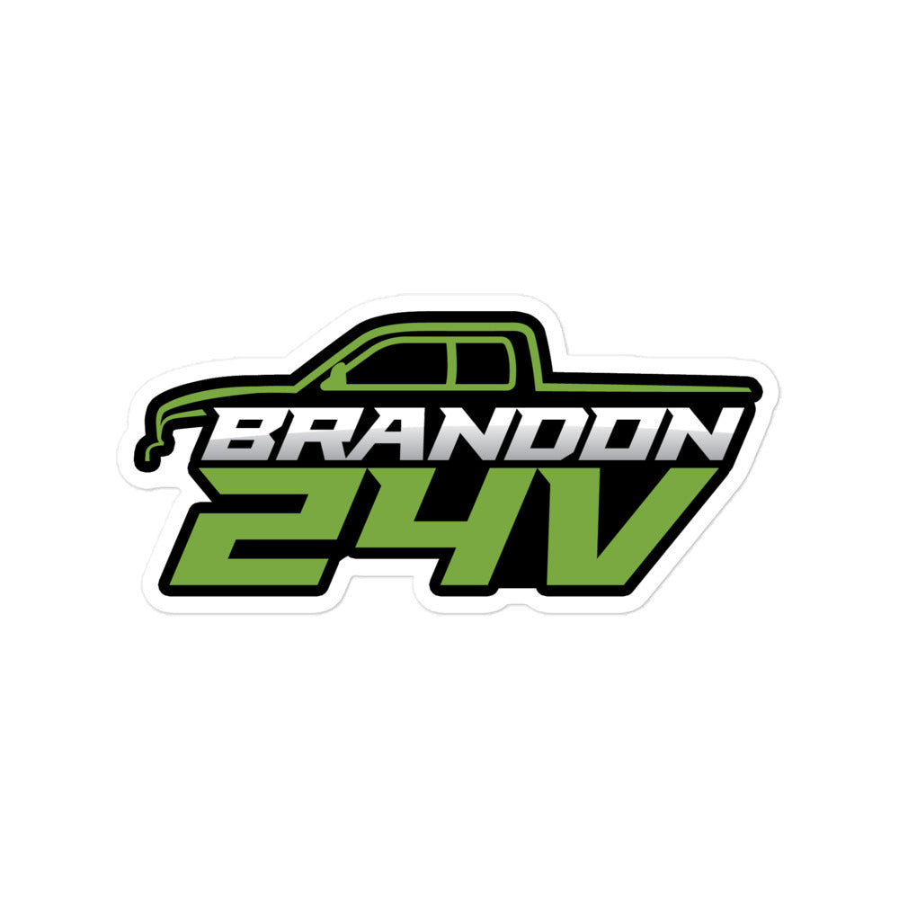 Brandon24V Logo Sticker – Fascia Apparel LLC